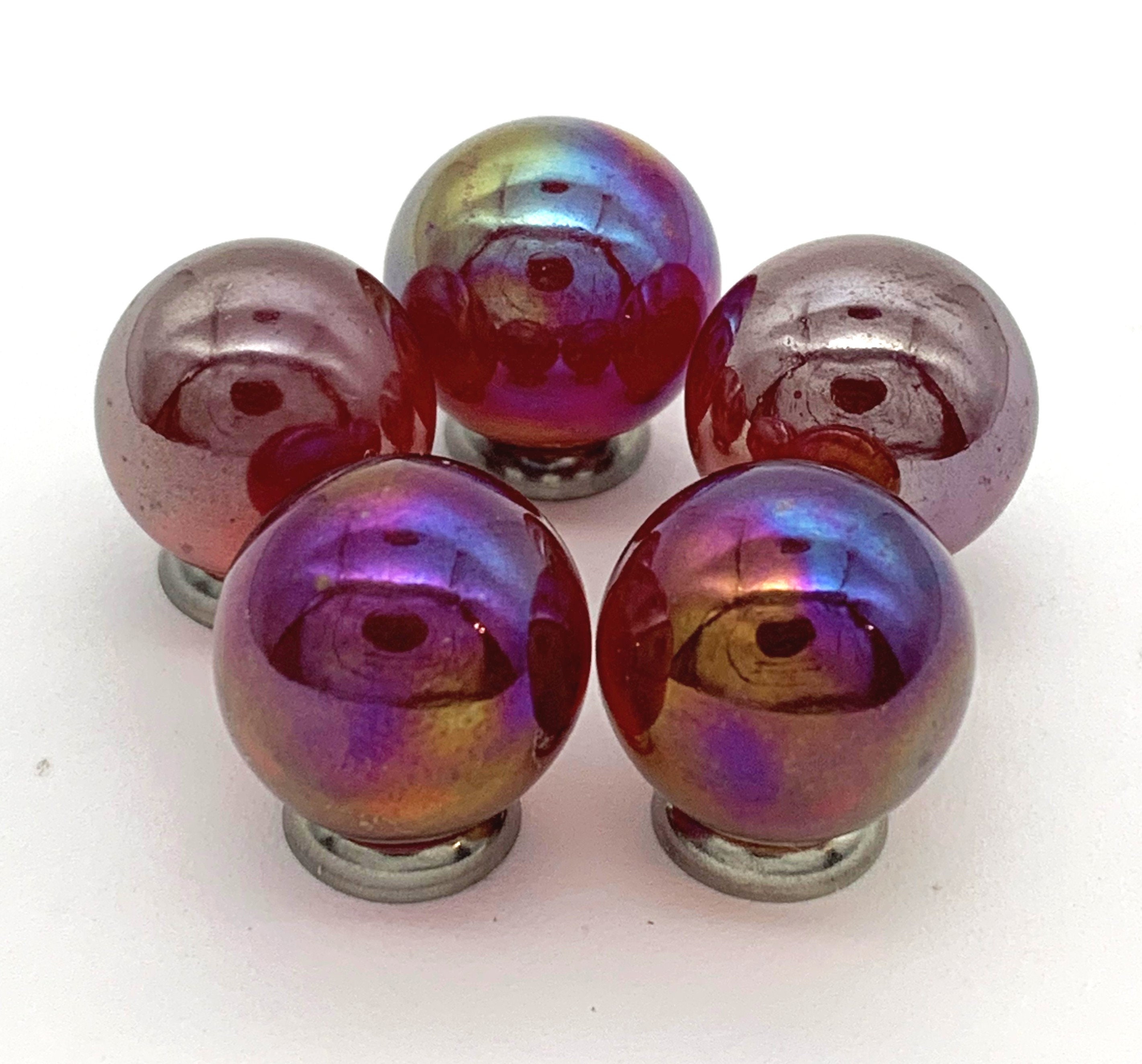 14mm Lustered Ruby Player Marbles .55 Inch Your Choice: Pack - Etsy