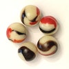 25mm ladybug 1 Inch Glass Marble Shooters Early Pre 2010 Pack of 5 Red ...