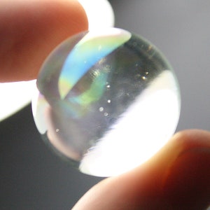 25mm Ice Clear W Bubbles Glass Marble Shooters (1") - Pack of 5 ...