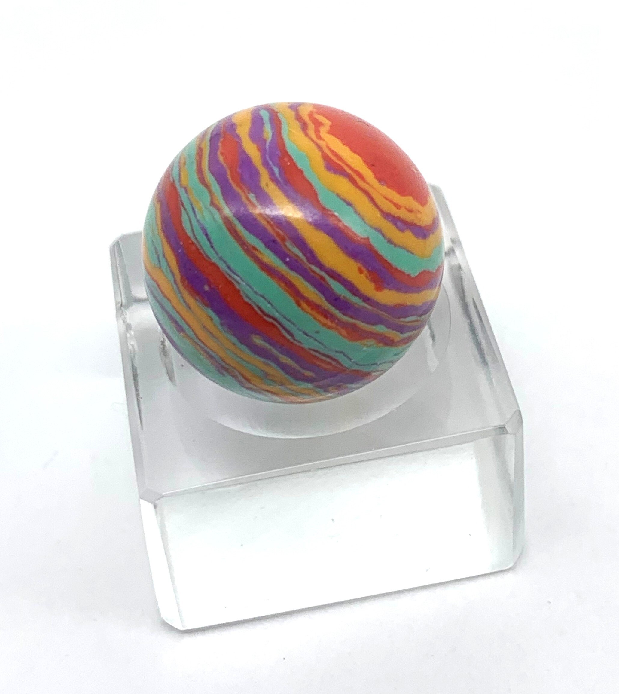 16mm Rainbow Layered Sand Game Glass Player Marbles Single or - Etsy