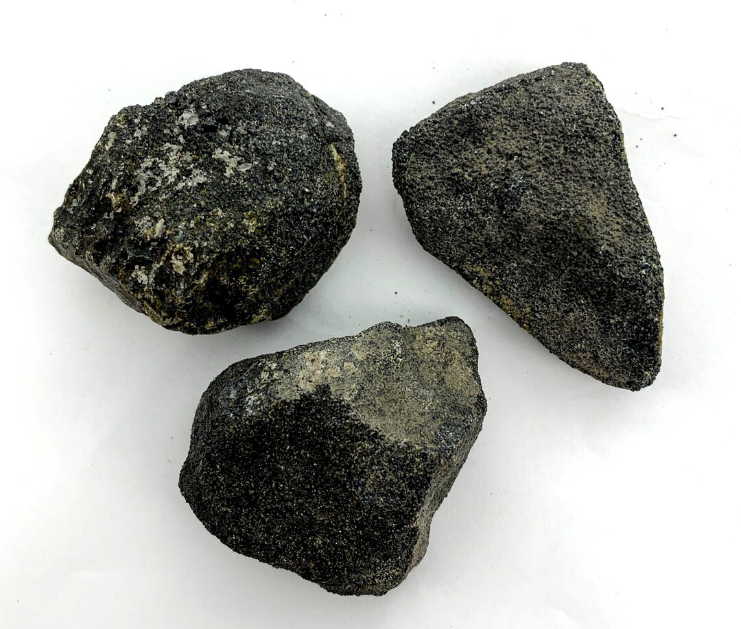 Chromite Oxide Mineral - Pack of 3 Unpolished Rock Specimens - Measures ...