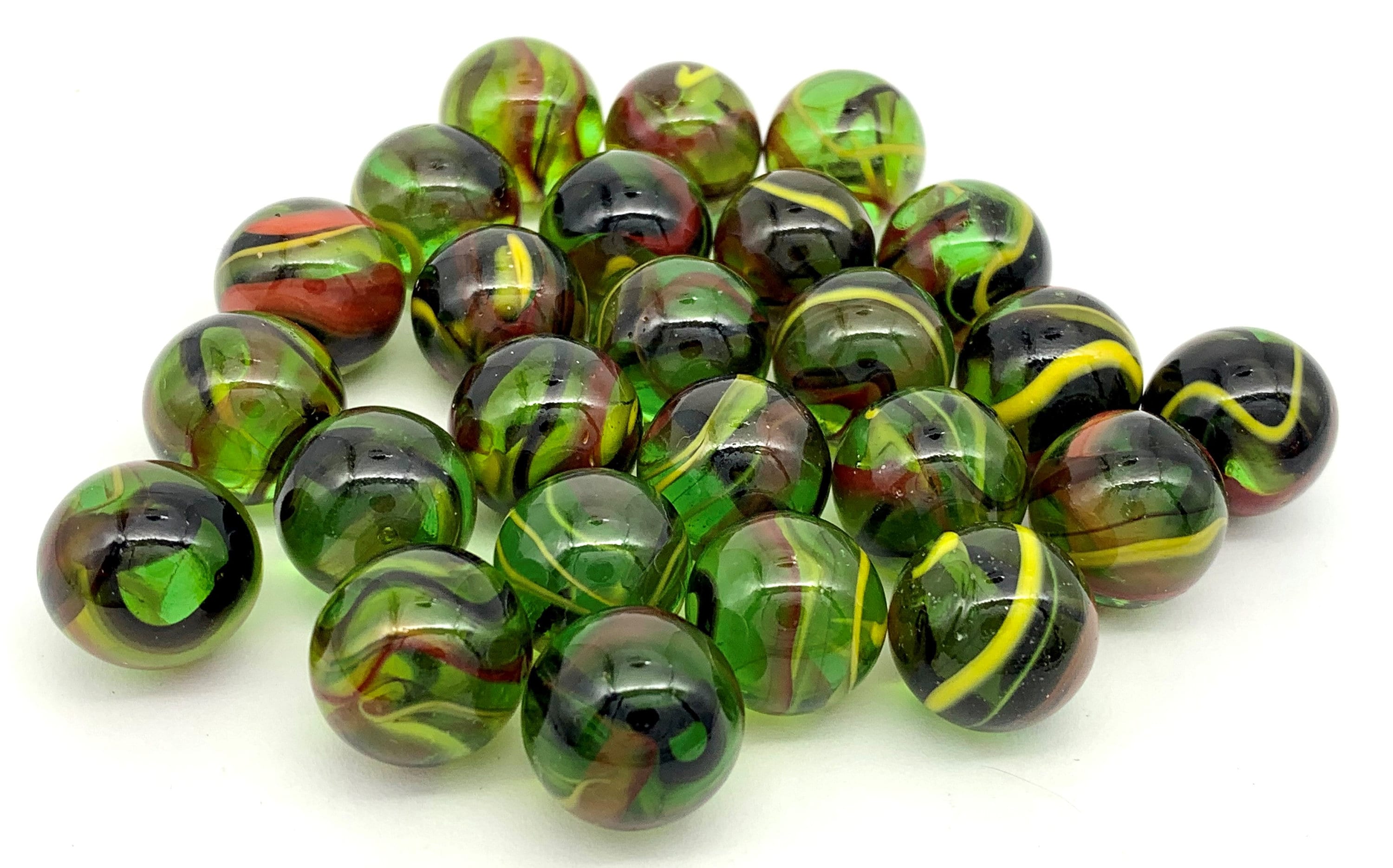 NEW for 2023! Pk of 25 T-rex 16mm 5/8" Glass Mega Marbles Players by ...