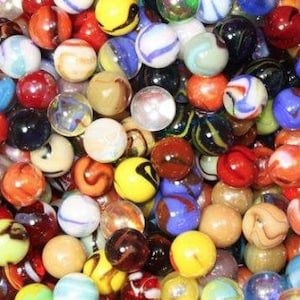 Bulk Assorted 16mm Premium Toy Player Marbles 5/8 Inch Glass 25 to 500 ...