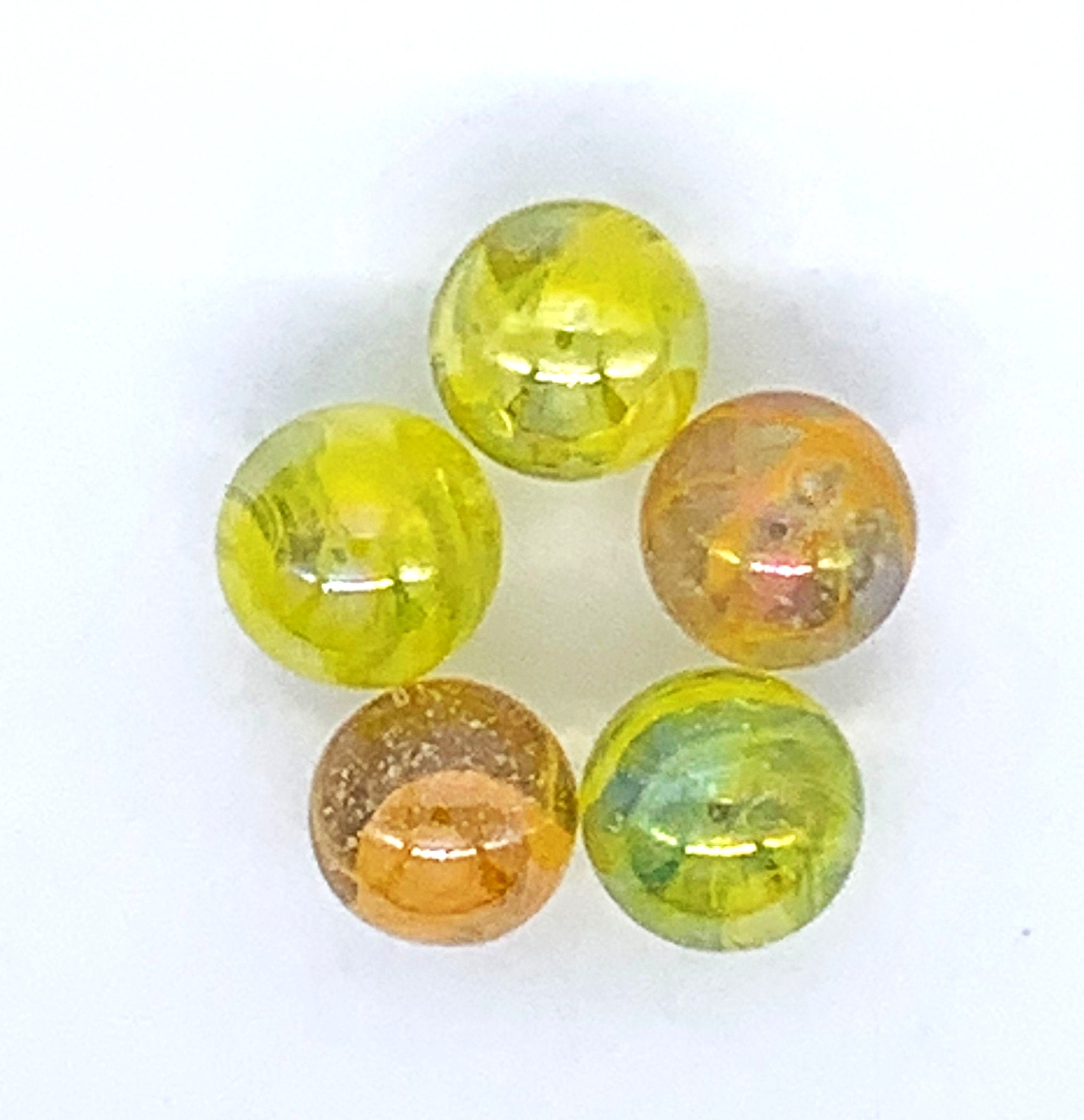 16mm Vintage "starburst" Mega Marble Players Choice Pk 5 Transparent ...
