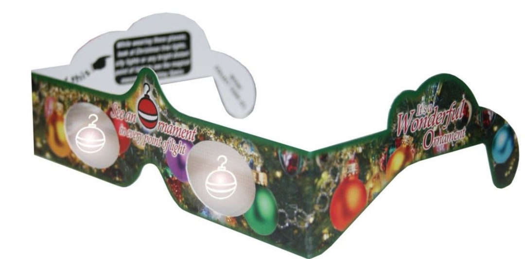 3D Holographic Glasses: See an ornament at Any Bright Point of Light ...