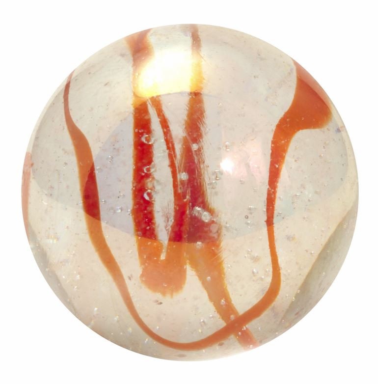 50mm Lustered Spaghetti 2" Glass Toebreaker Marbles Pk 4 Mixed or by ...