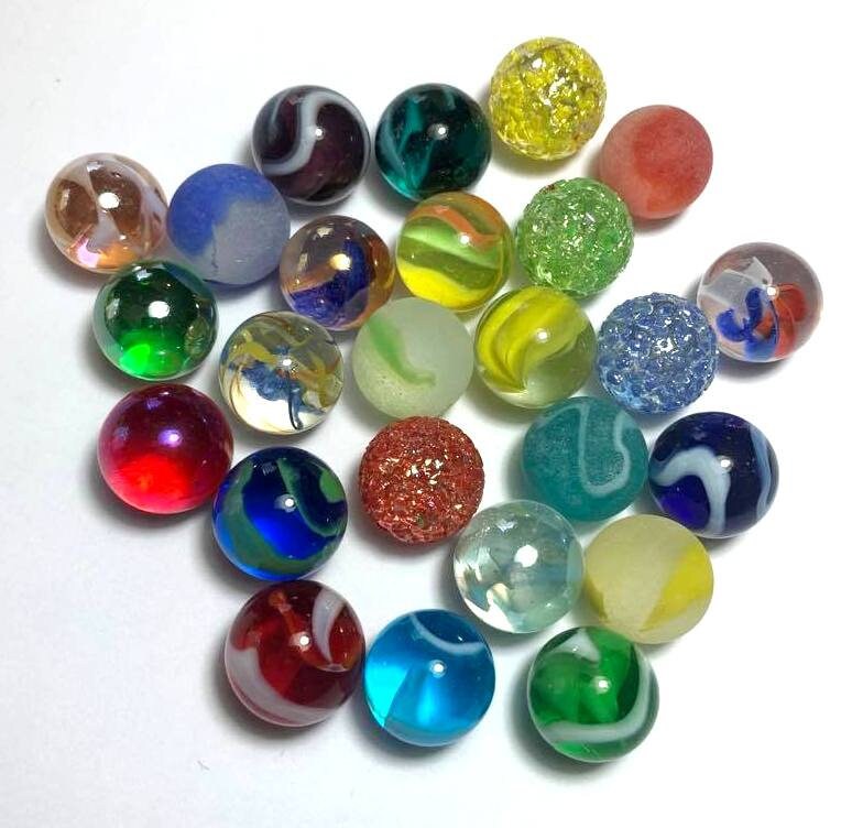 16mm Marbles for Stained Glass Fencing DIY Project Crafting | Etsy