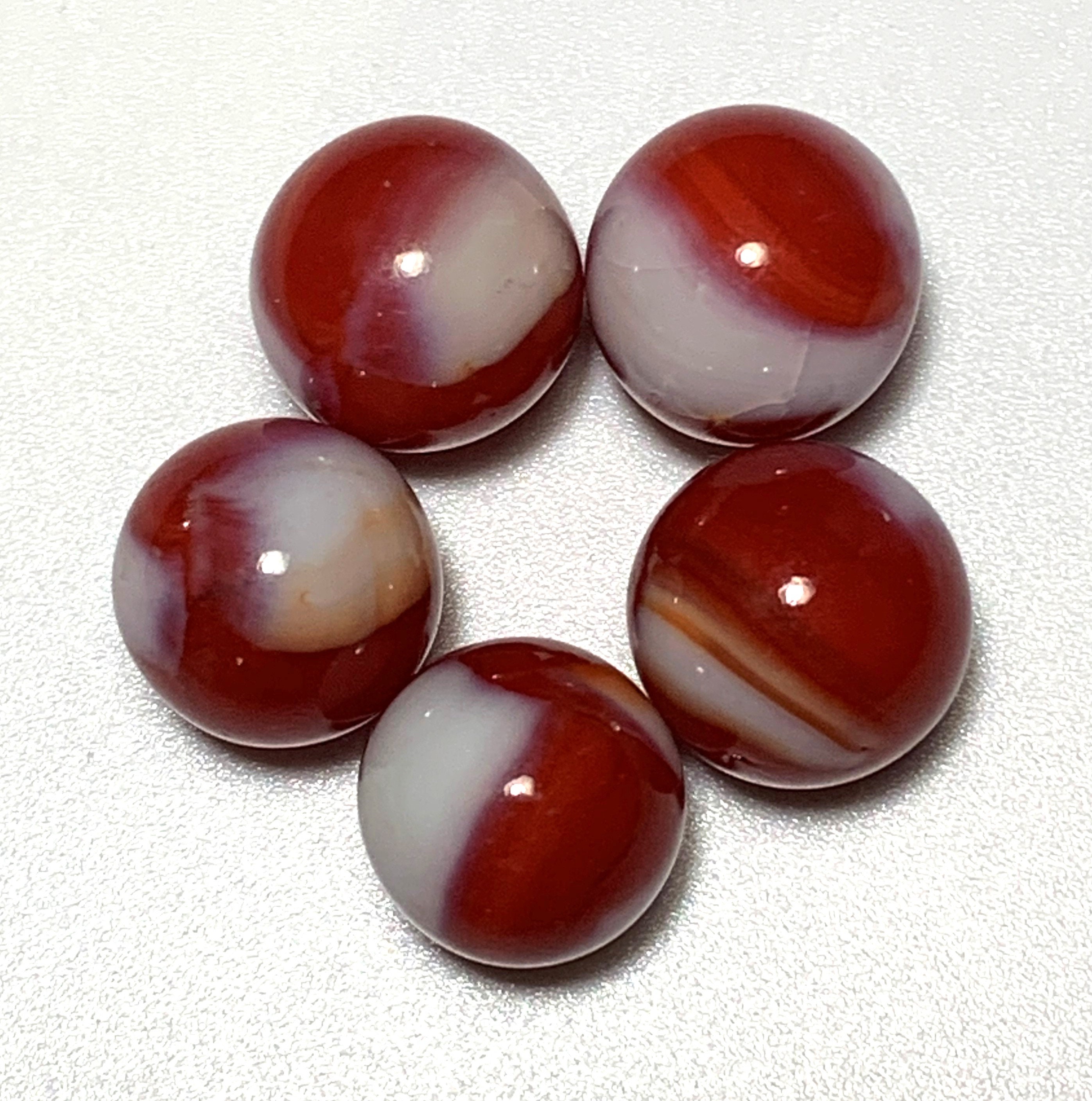 16mm Firefighter Patch Redbird II Glass Player Mega Marbles Opaque Red ...