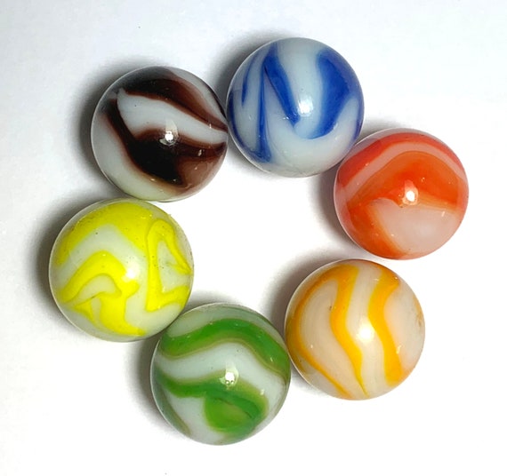 Pre-2000 old Fashion 16mm Glass Player Marbles - Etsy