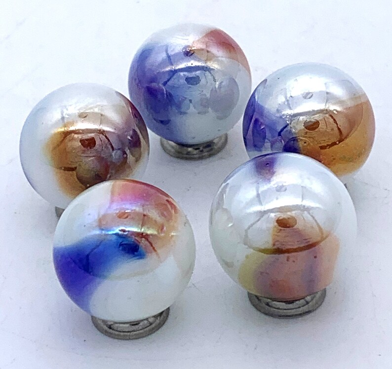 16mm "comet" (5/8th") Glass Marble Players Choice: Packs of 5 ...