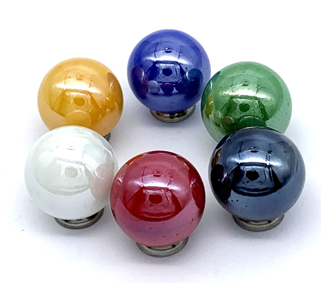 New for 2022! 16mm Pearly Glossy Player Marble Glass House of Marbles ...
