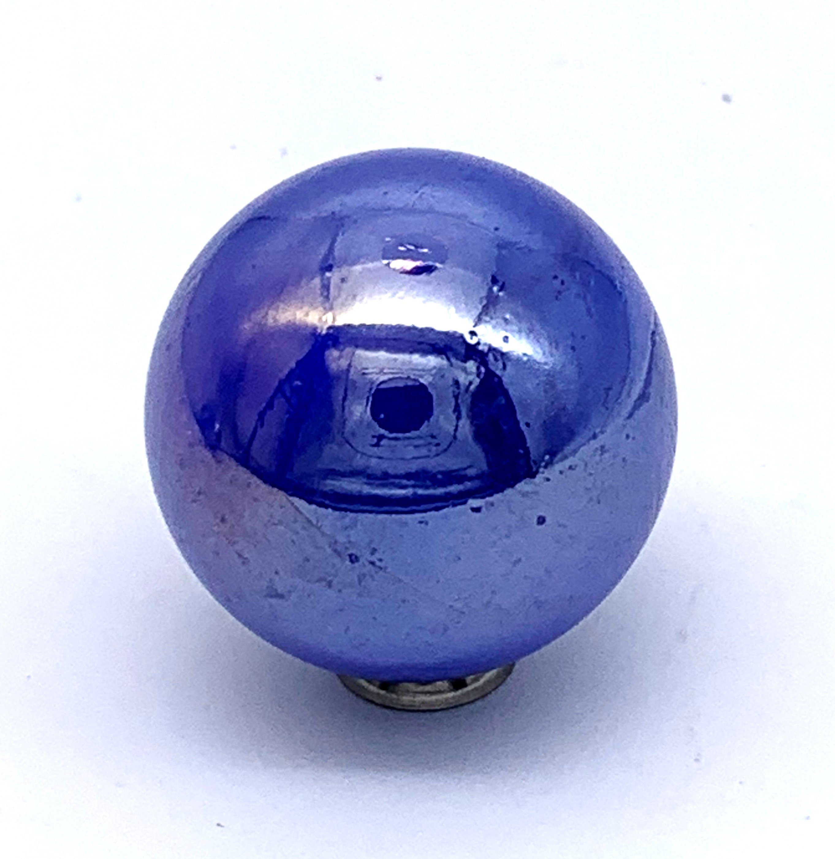 25mm Pearly Glossy Blue Shooter Marble Glass House of Marbles - Etsy