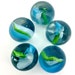 16mm Troll Glass Marble Players (5/8th") - Pack of 5 Mint Green W Brown ...