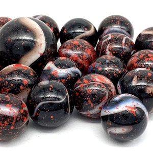 Net Bag of 21 Vampire Glass Marbles From the Netherlands Choice of 2 ...