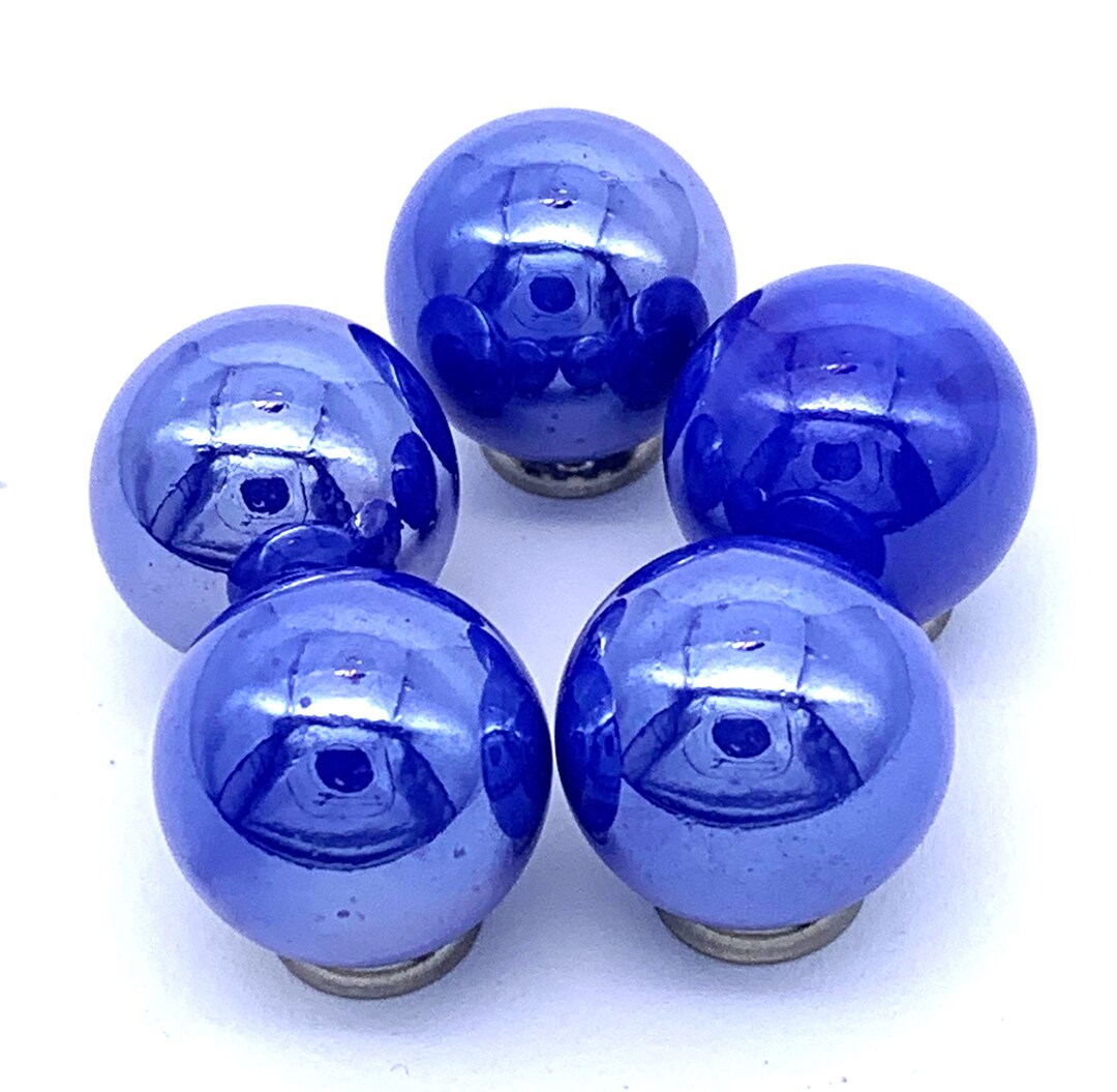 New for 2022! 16mm Classic Pearly Solid Blue Glossy Player Glass ...