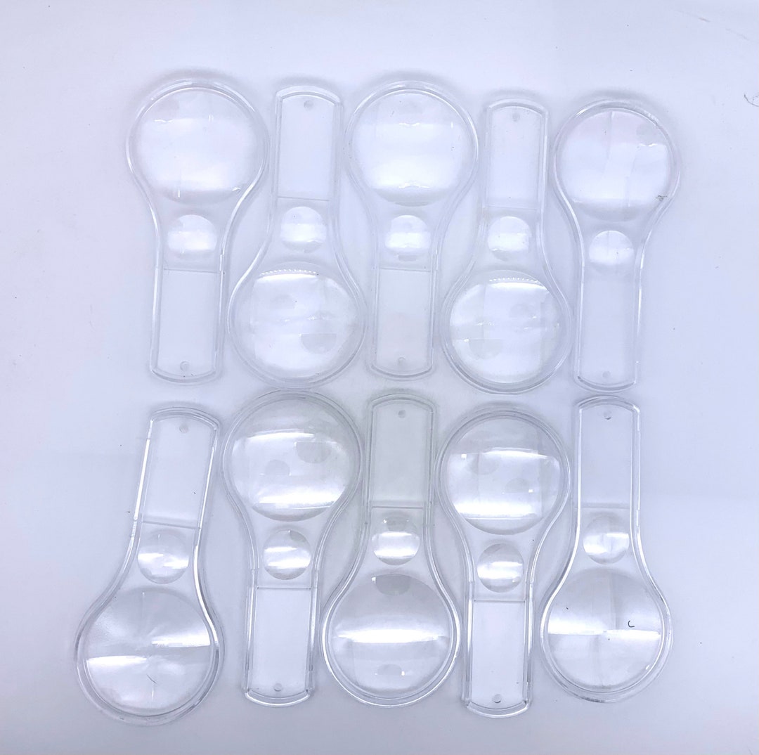 Pack of 30 Plastic Hand Magnifying Lens: 6X and 3X Lenses Classroom ...