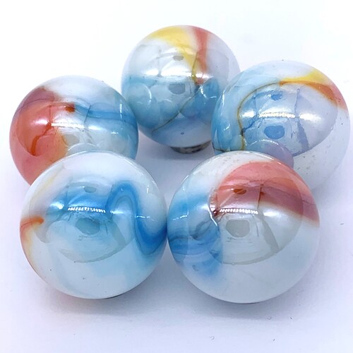 25mm thunderbolt Marble Glass Shooters 1 - Etsy