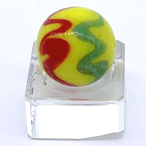 16mm Mexican Hat Glass Player Marbles Choice of Single or Pack of 5 (5/ ...