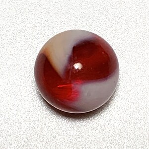 16mm Redbird Glass Player Marbles Pack of 5 Transparent Red W Opaque ...