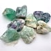 Fluorite Halide Mineral 3 Unpolished Fluorescent Rock Specimens ...