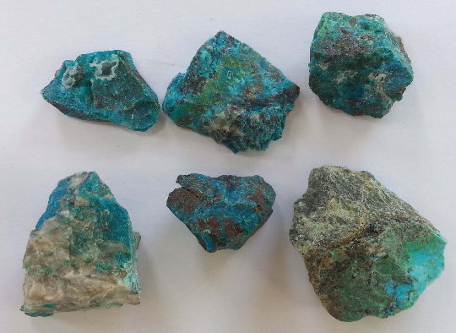 Unpolished Chrysocolla Rough Mineral Stone Pieces Lapidary | Etsy