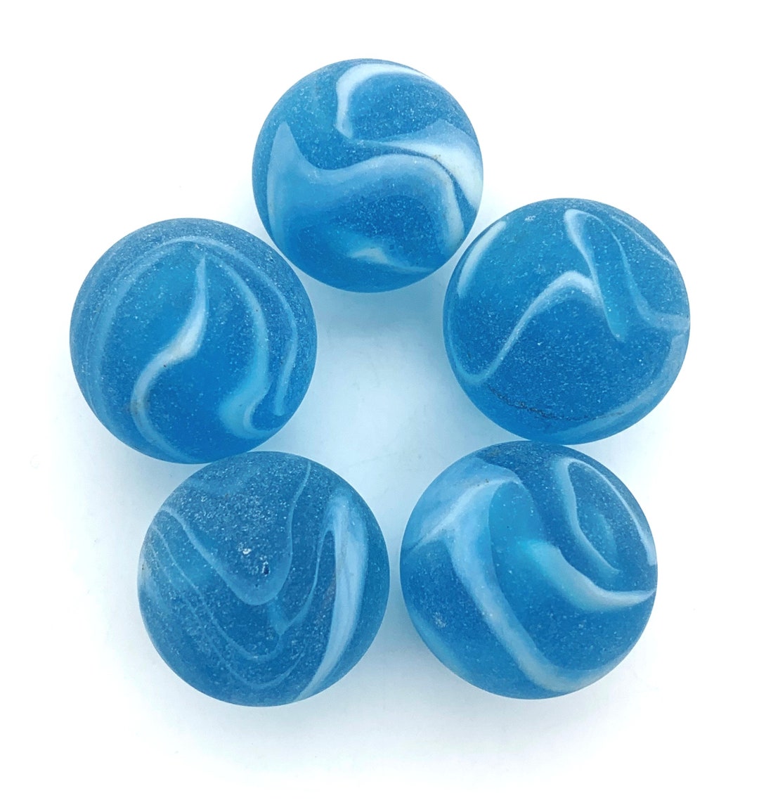 New for 2021! "arctic Ii" 25mm Mega Marbles Shooters Pack of 5 Frosted ...