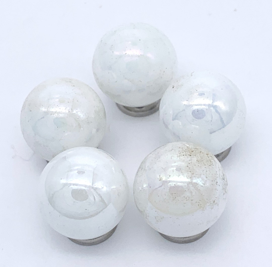 New for 2022! 16mm Classic Pearly Solid White Glossy Player Glass ...