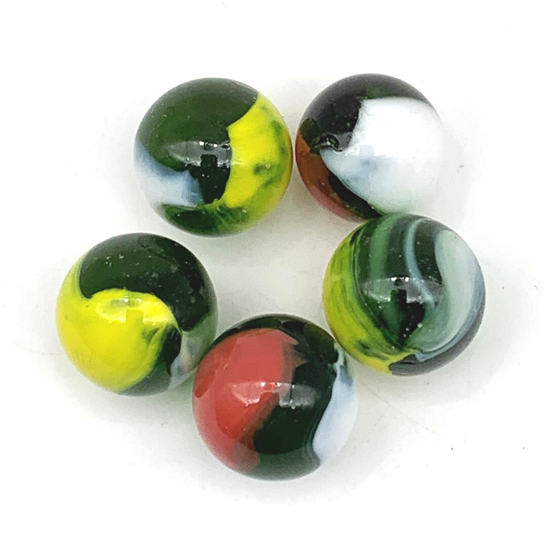 16mm Green Parrot Early Edition Player Glass Mega Marbles Choice of ...