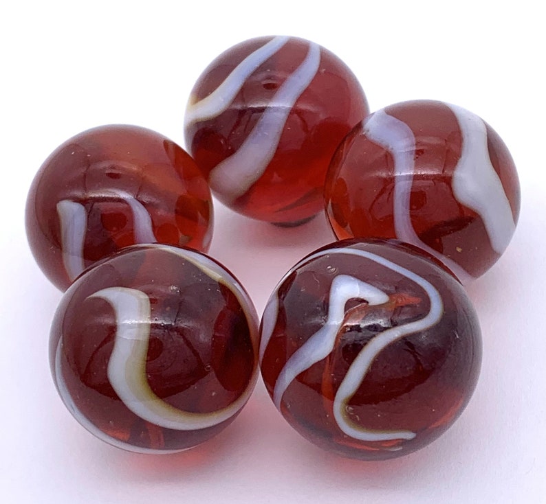 Bulk Packs of 25mm Rooster Glass Shooter Mega Marbles (1") Choice of 25 ...