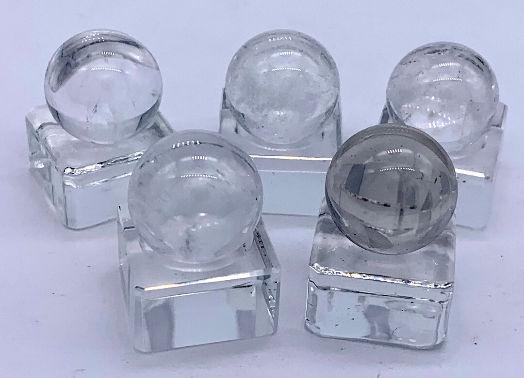 18mm Quartz Crystal Ball Stone Shooter Mineral Marbles Single or Pk of ...