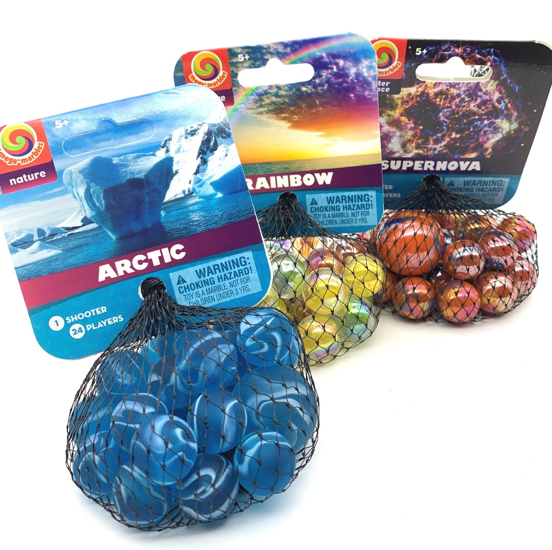 New for 2021! Set of 3 Net Bags "arctic II, Supernova, & Rainbow" Glass ...