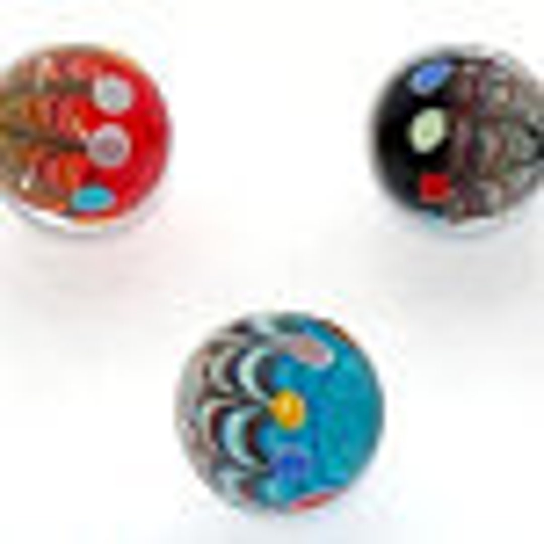 New for 2020! Big Top 16mm Handmade Art Glass Marbles W Stands Choice ...