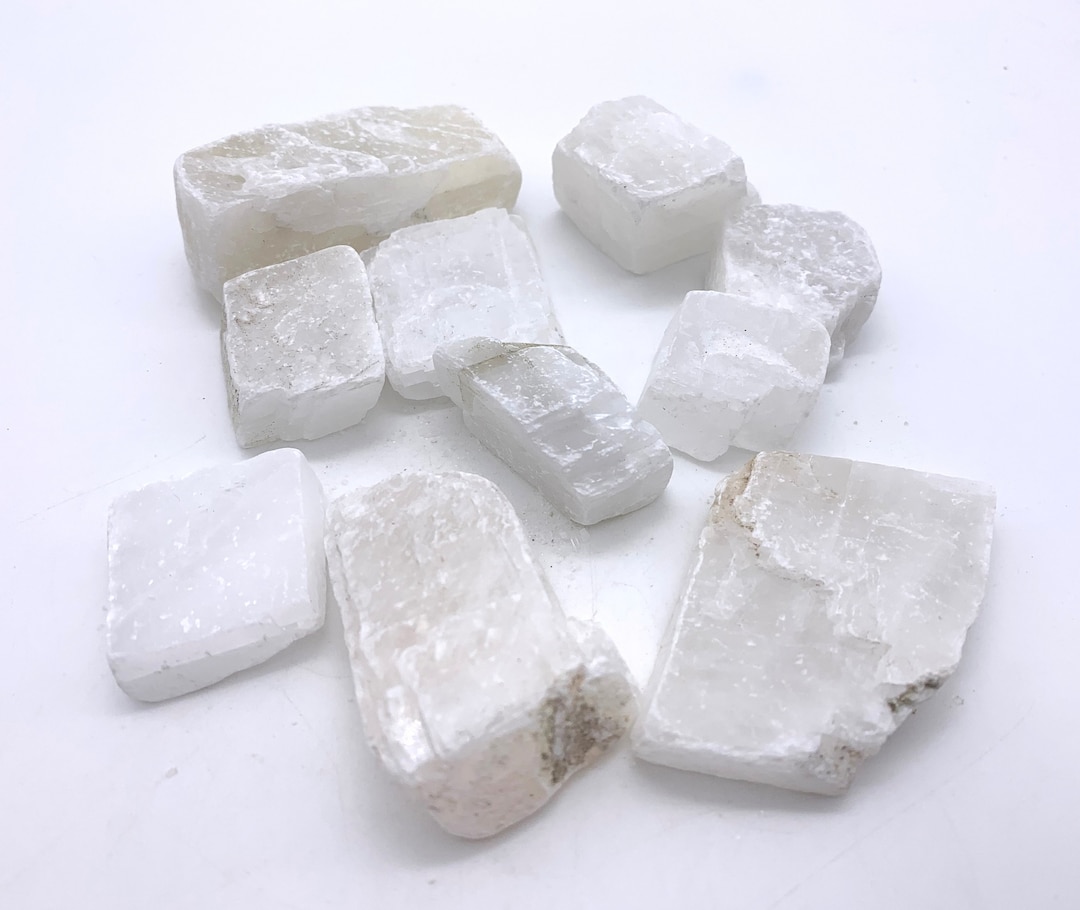Calcite Mineral W/cleavages 10 Rocks Unpolished Mineral Specimen ...