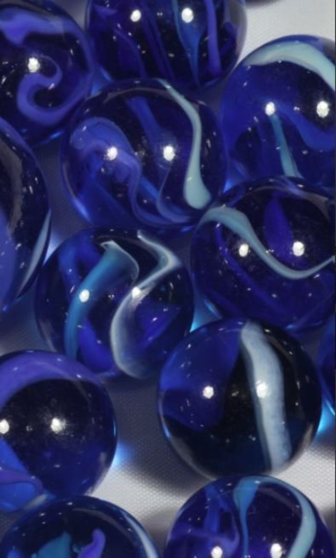 15mm "blue Jay" Bulk Pk Choice of 50 or 100 Player Glass Marbles 9/16th ...