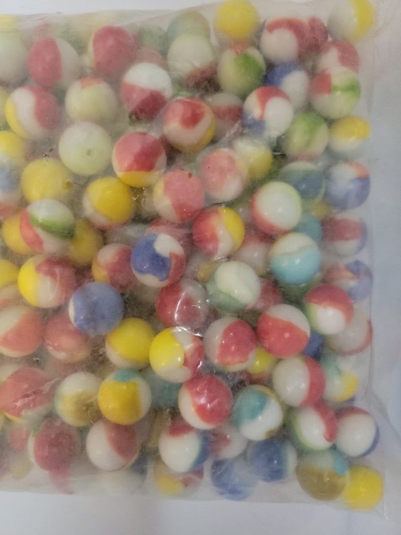 Bag of 500 Classic Agates Vintage Glass Mega Marbles by Vacor - Etsy