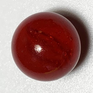 16mm Rouge Glass Player Marbles Pack of 5 Transparent Bright Red Base ...