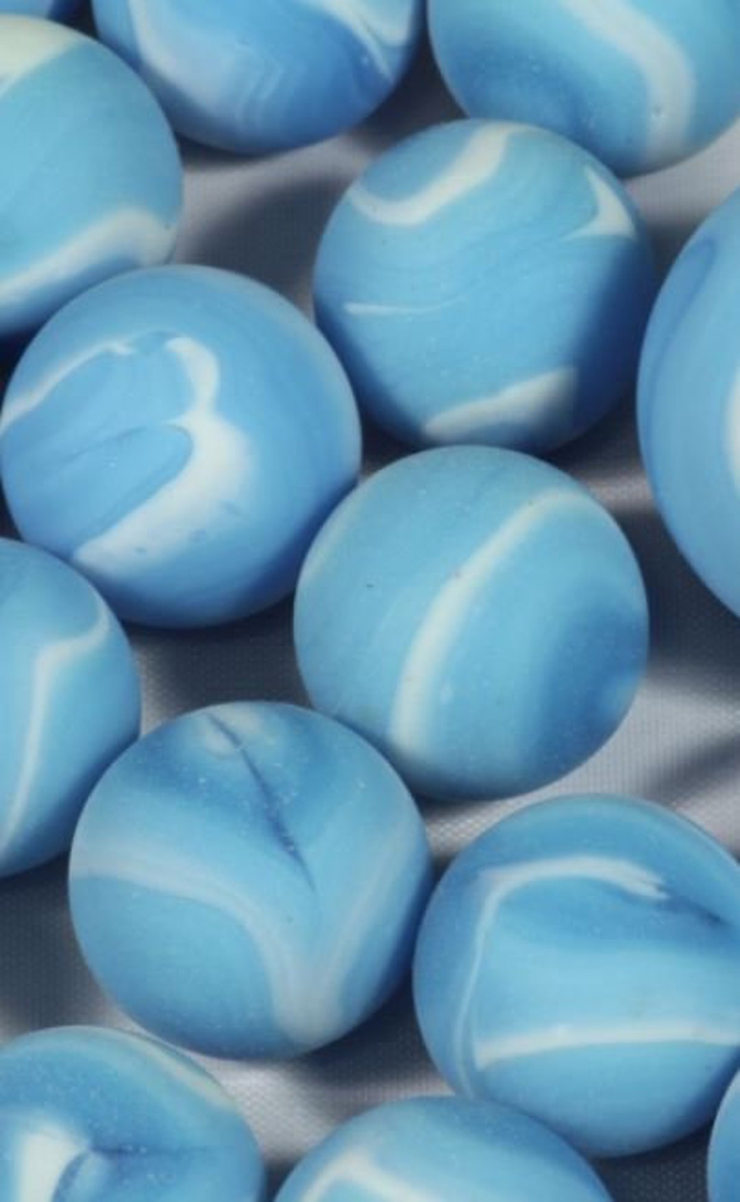 16mm "beluga" Bulk Pack of 50 or 100 Player Glass Marble (5/8th ...