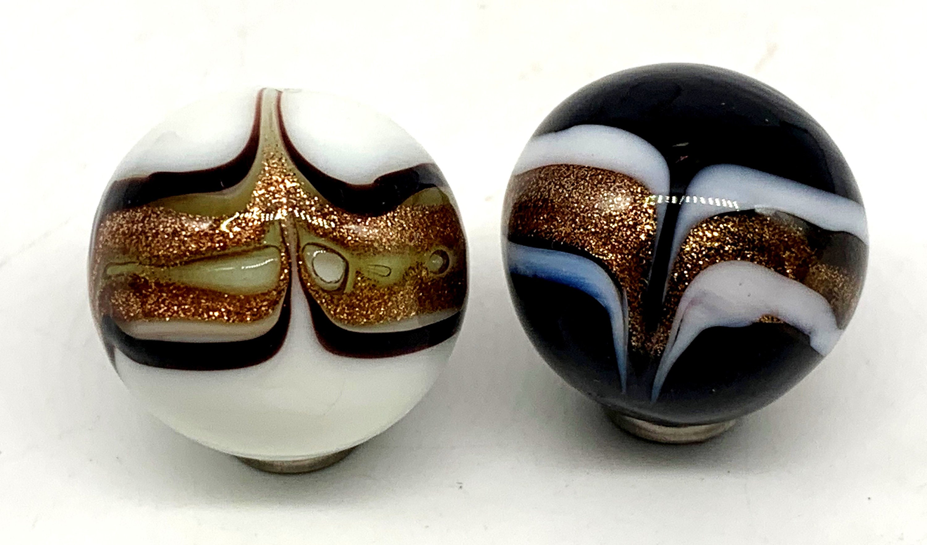 New for 2022 22mm Handmade Art Glass Marbles Set of 12: 4 - Etsy