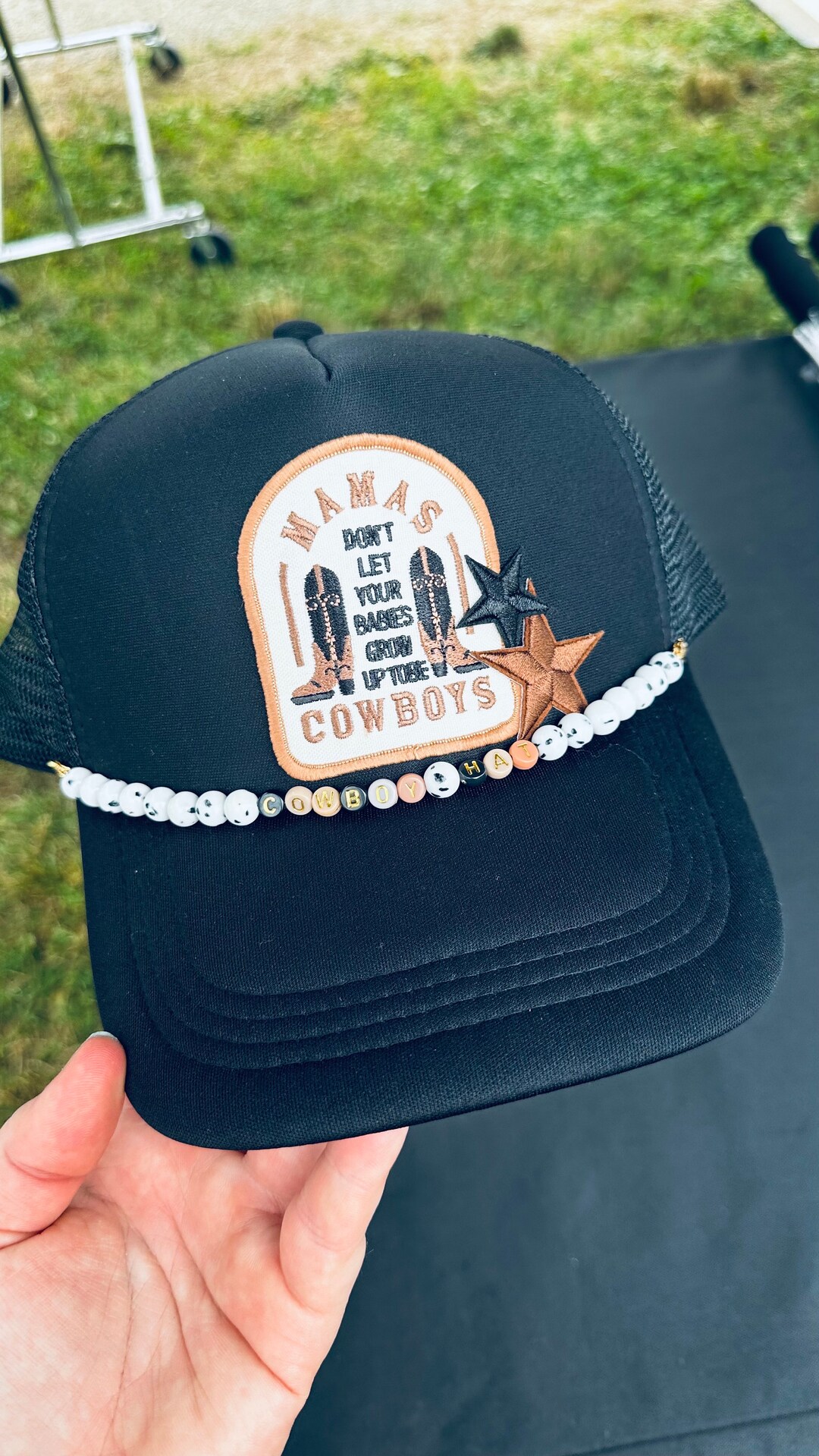 Cowboy Patch Trucker Hat - Etsy