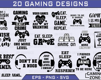 Gamer SVG Bundle, Funny Gamer SVG, Gamer Svg, Video Games Svg, Boys ...