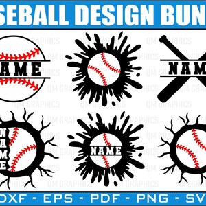 Baseball Designs, Baseball Team Svg, Baseball Svg Bundle, Softball Svg ...