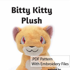 Bitty Kitty Plush Pattern .PDF Tutorial - Etsy