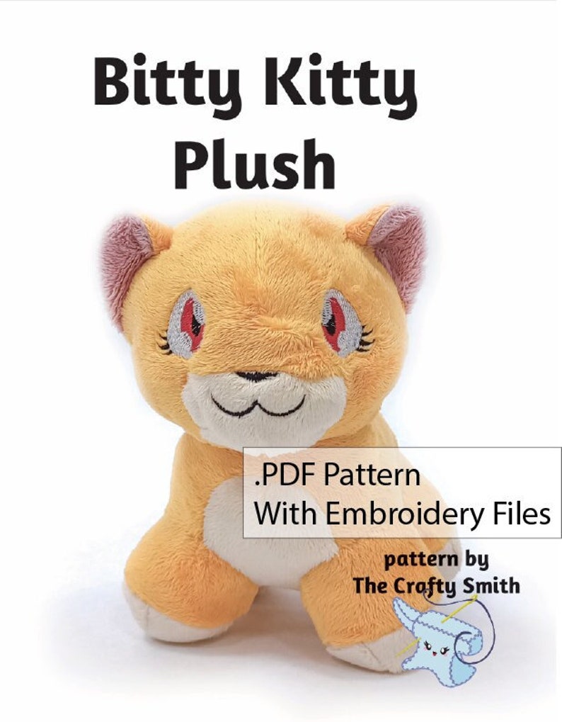 Bitty Kitty Plush Pattern .PDF Tutorial - Etsy