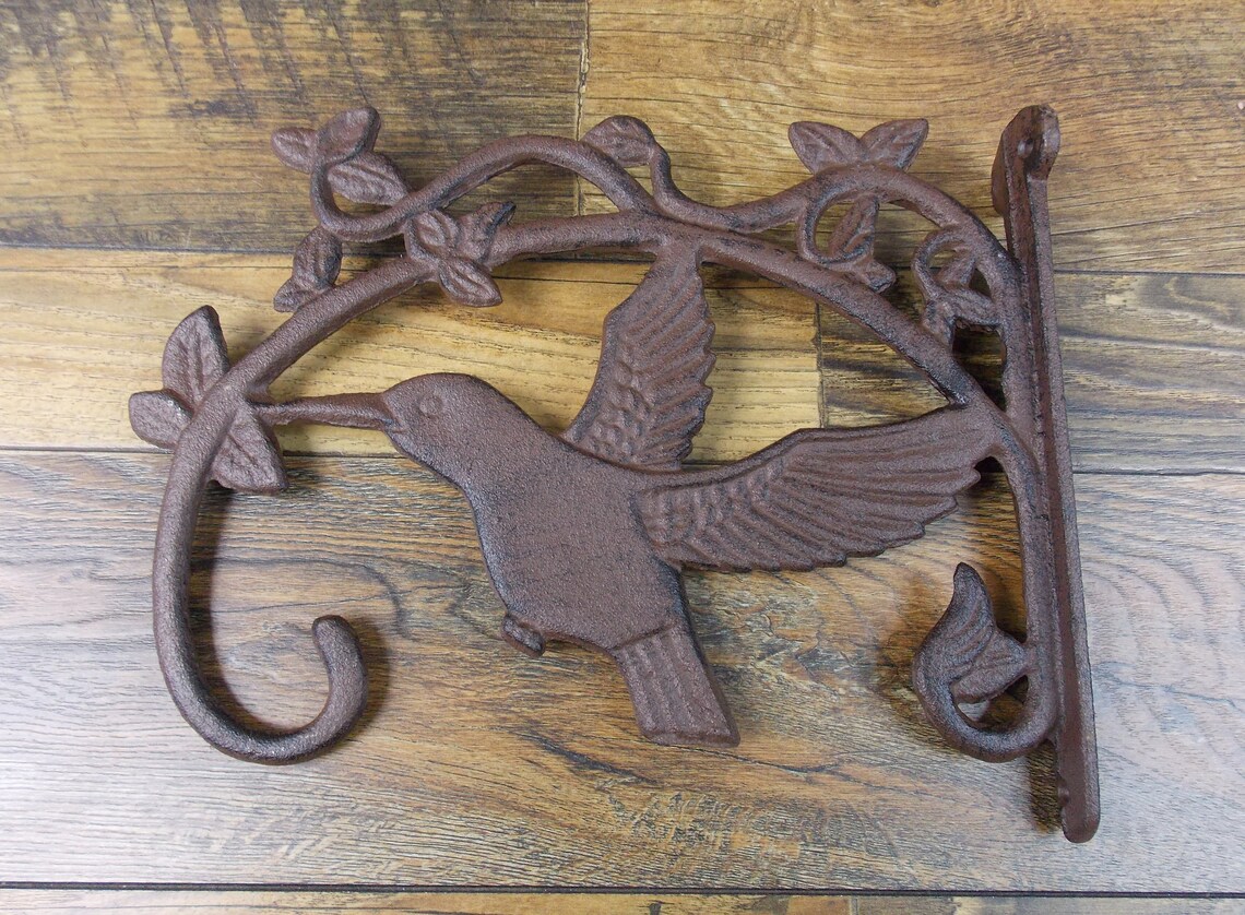 Cast Iron 10.75 X 8.75 HUMMINGBIRD Design Plant - Etsy