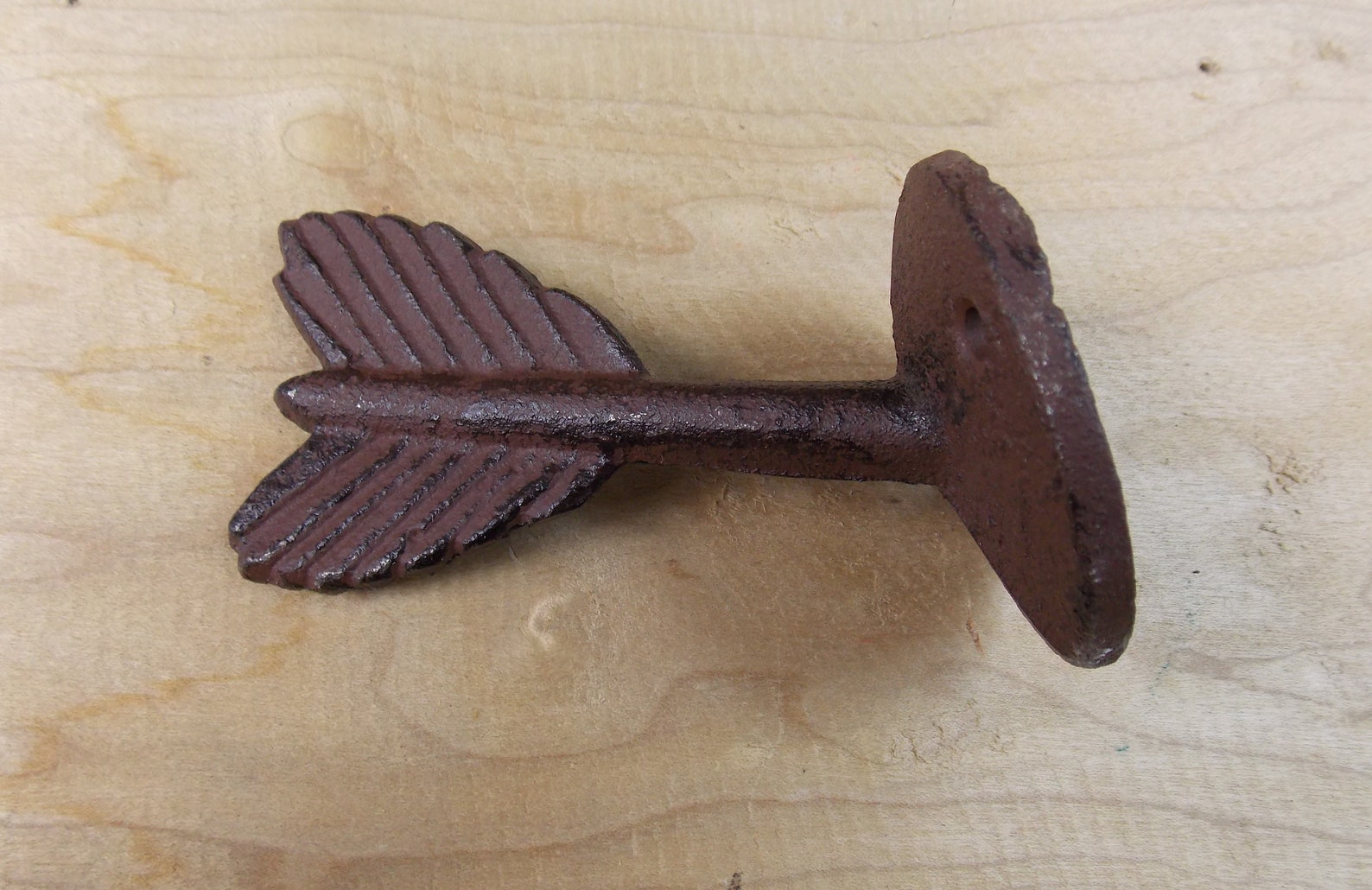 Vintage Style 3 3/4 Cast Iron Arrow Feather Design Hook - Etsy
