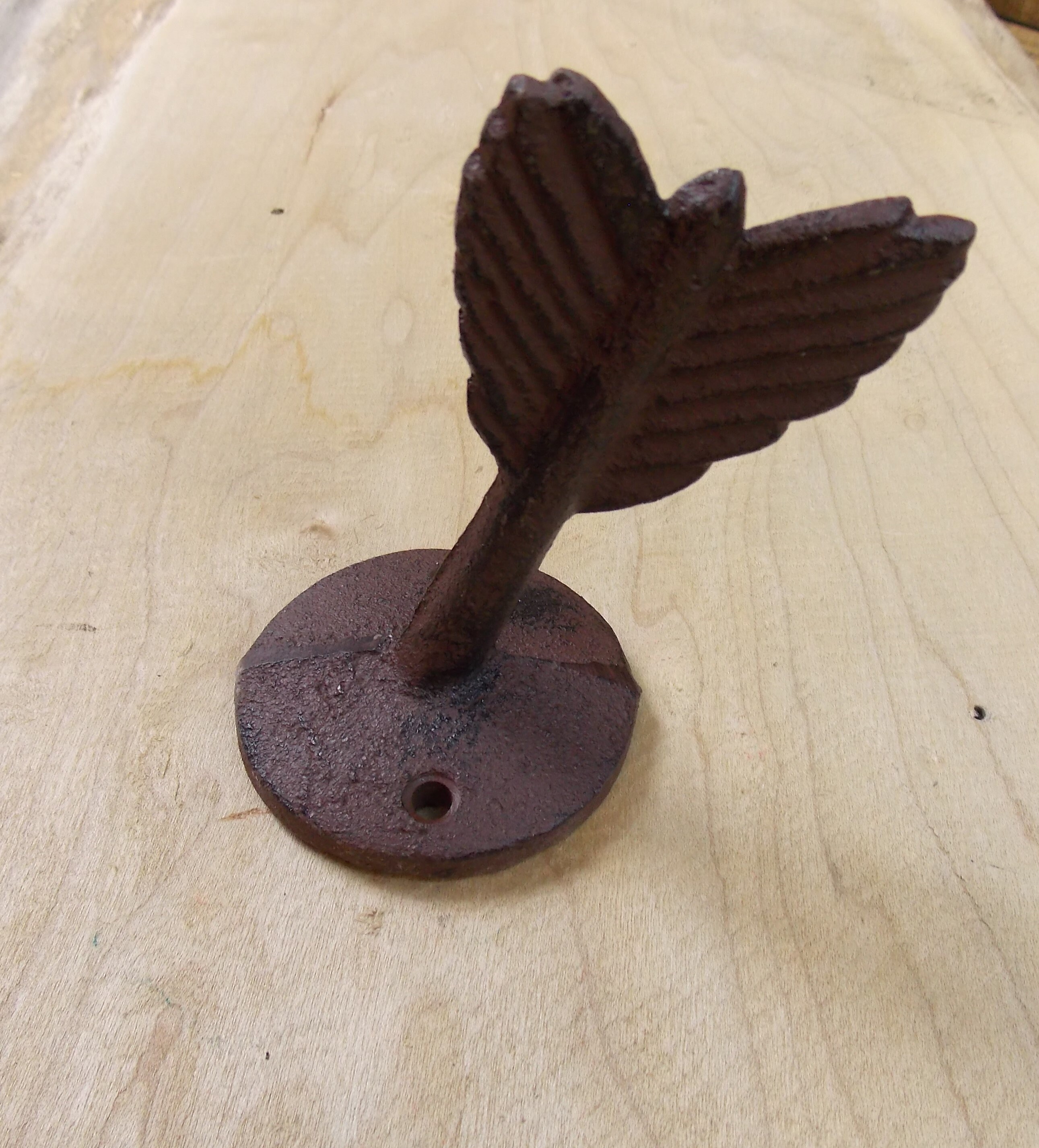 Vintage Style 3 3/4 Cast Iron Arrow Feather Design Hook - Etsy