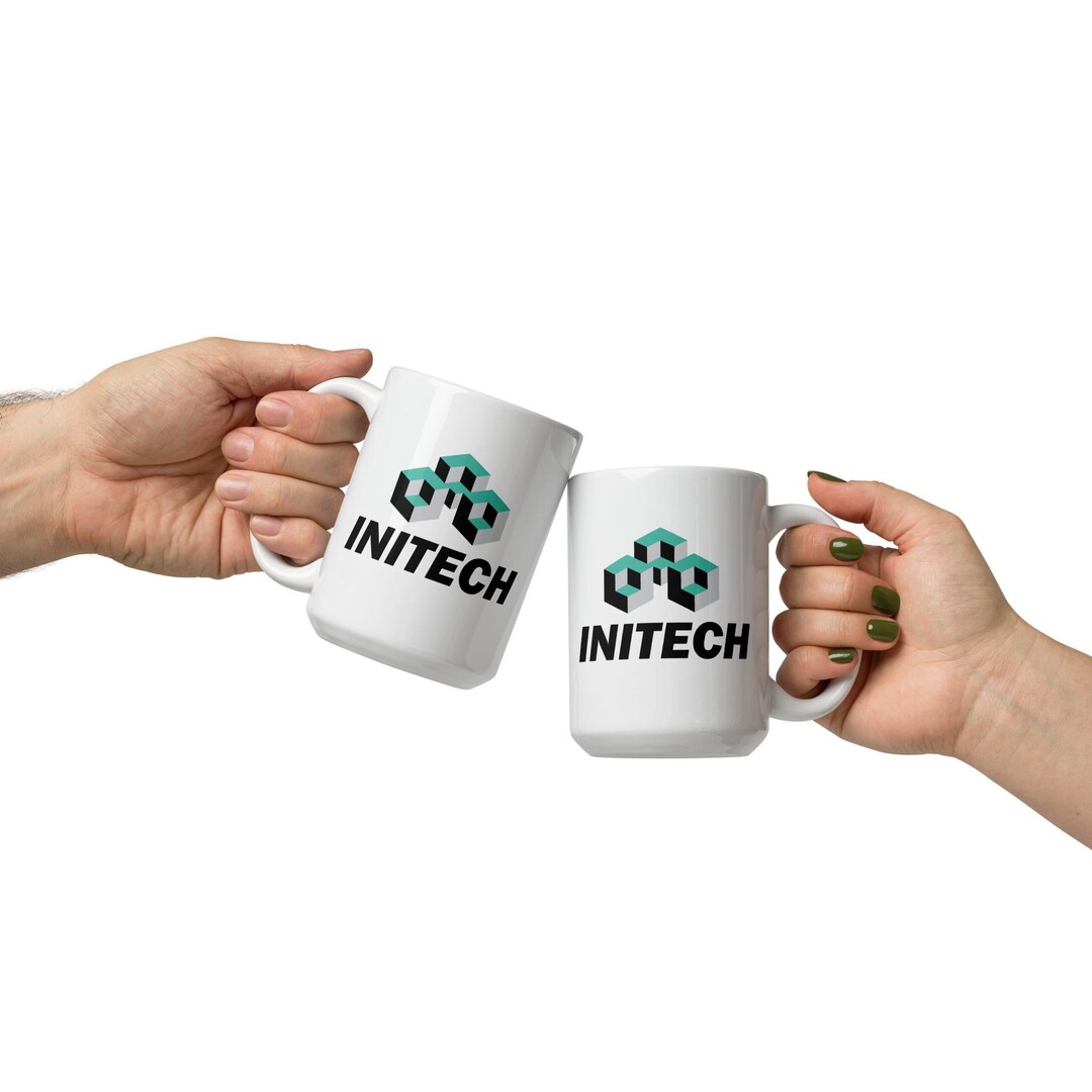 INITECH Double Sided White Glossy Mug Office Space - Etsy