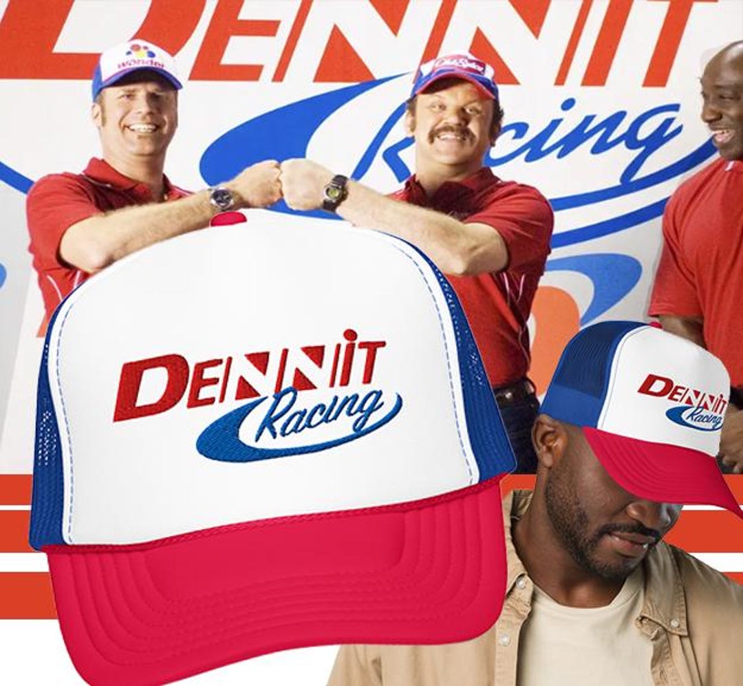 Talladega Nights Dennit Racing Foam Trucker Hat Will Ferrell Movie - Etsy