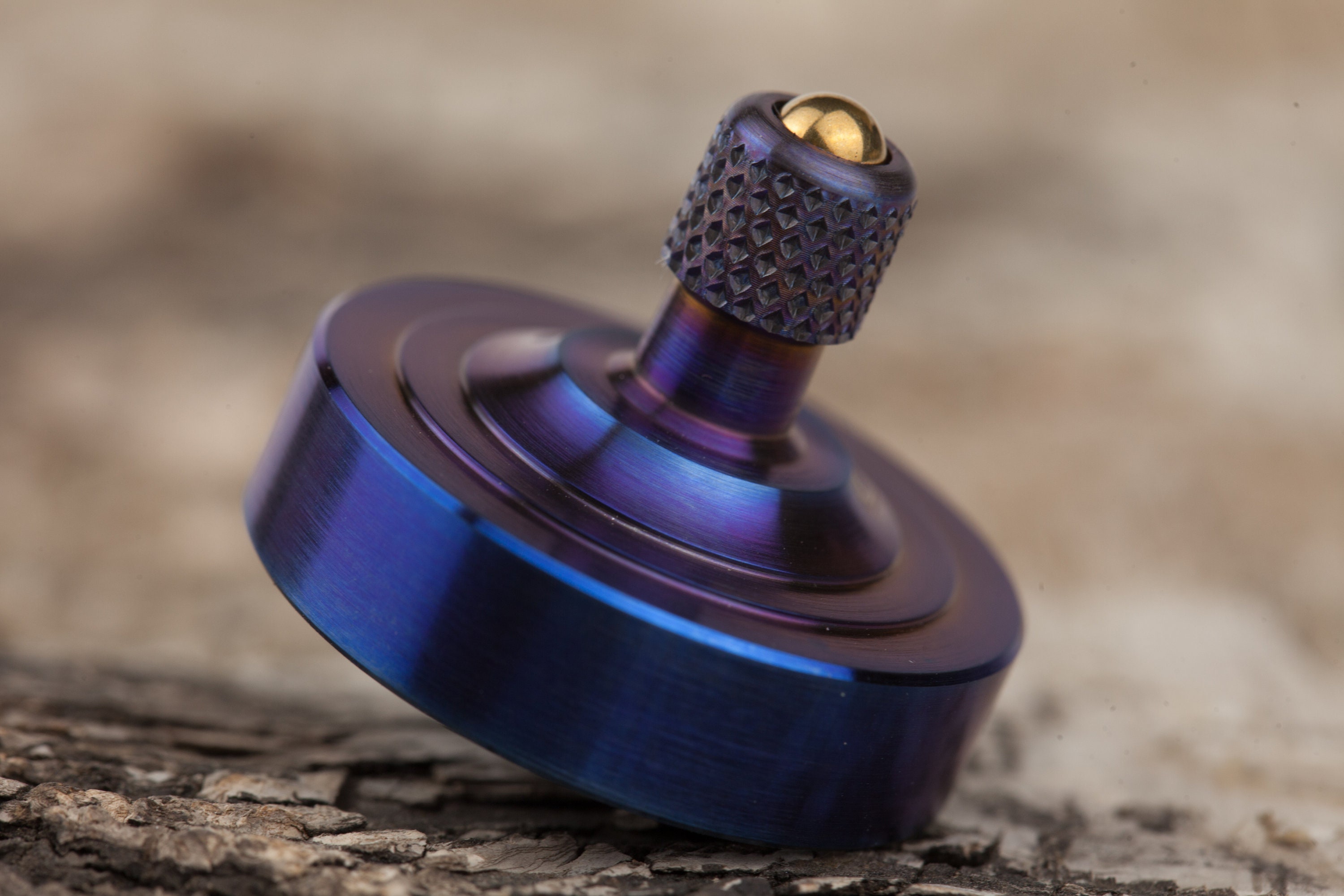 EDC Titanium Spin Top Fidget Spinner Toy Everyday Carry - Etsy