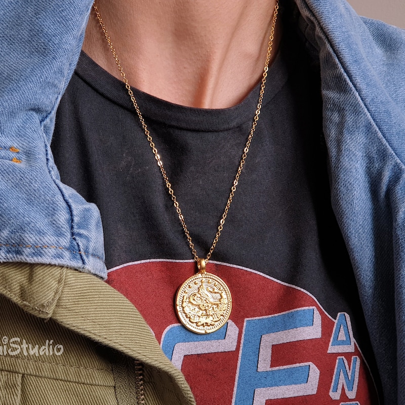 Gold Medallion - Etsy